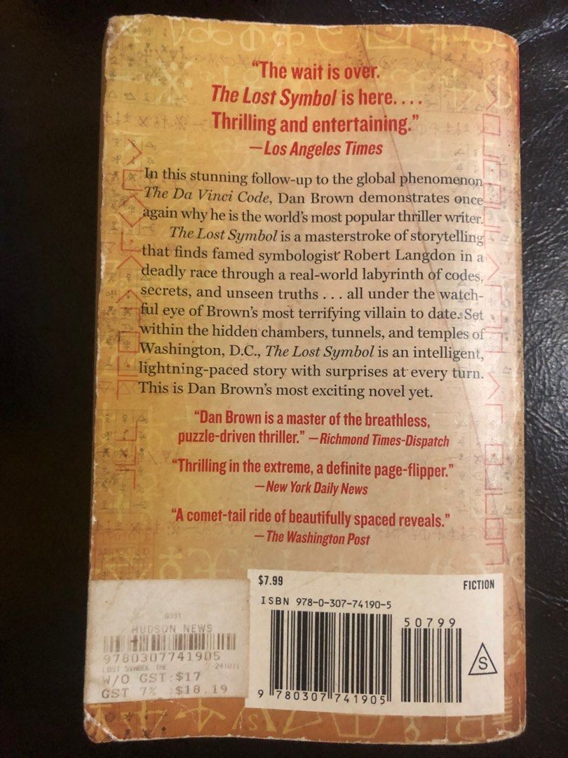 Dan Brown The Lost Symbol book $3, Hobbies & Toys, Books & Magazines ...