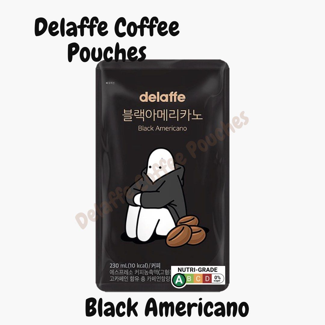 Delaffe Coffee Pouches - Black Americano, Food & Drinks, Other Food ...