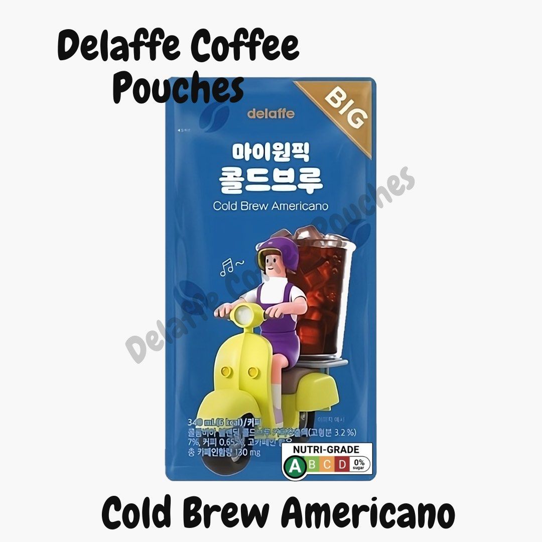 Delaffe Coffee Pouches - Cold Brew Americano, Food & Drinks, Beverages ...