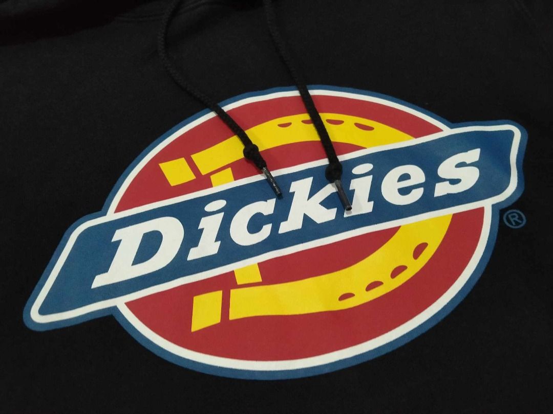Dickies og logo hoody red patch (black), Men's Fashion, Tops & Sets ...