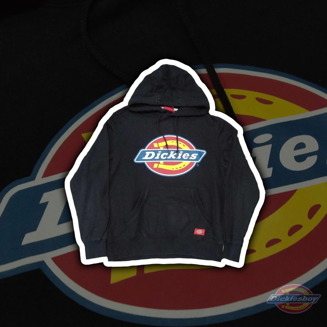 Dickies og logo hoody red patch (black), Men's Fashion, Tops & Sets ...