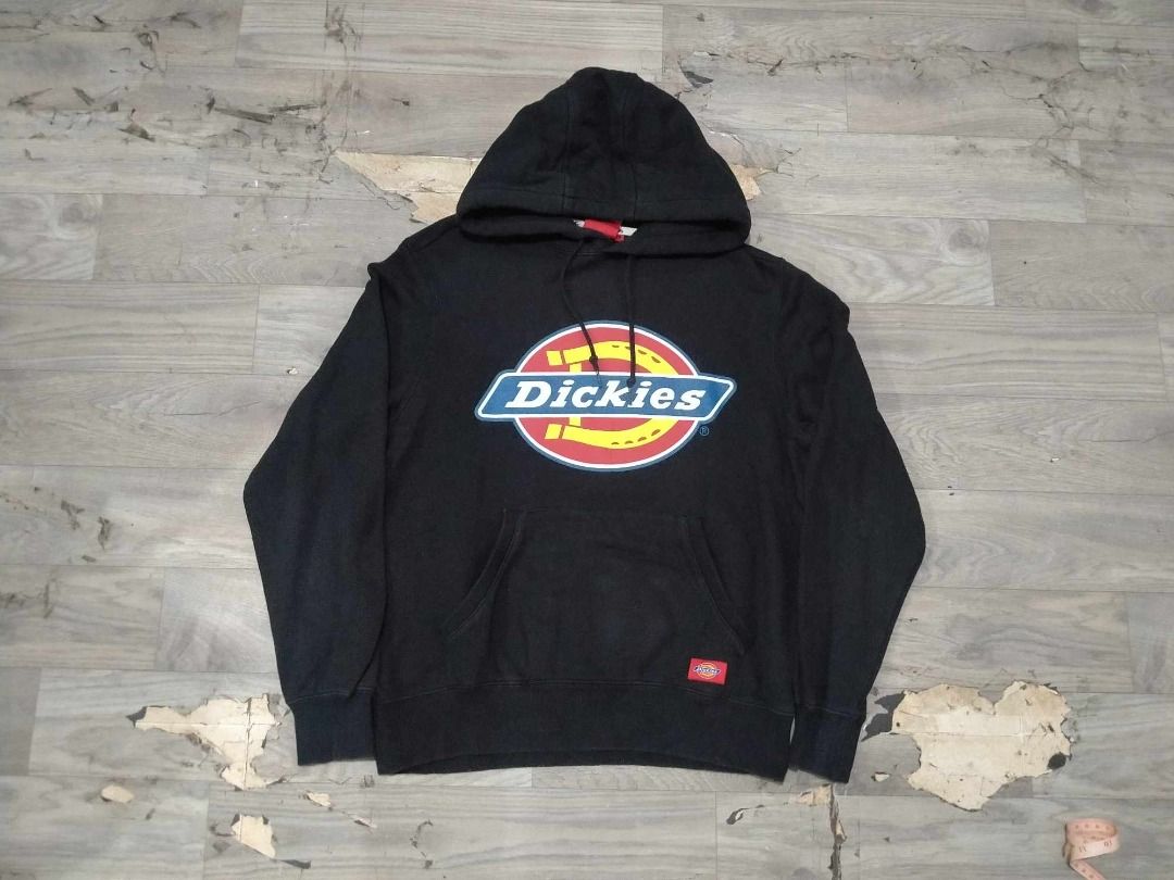 Dickies og logo hoody red patch (black), Men's Fashion, Tops & Sets ...