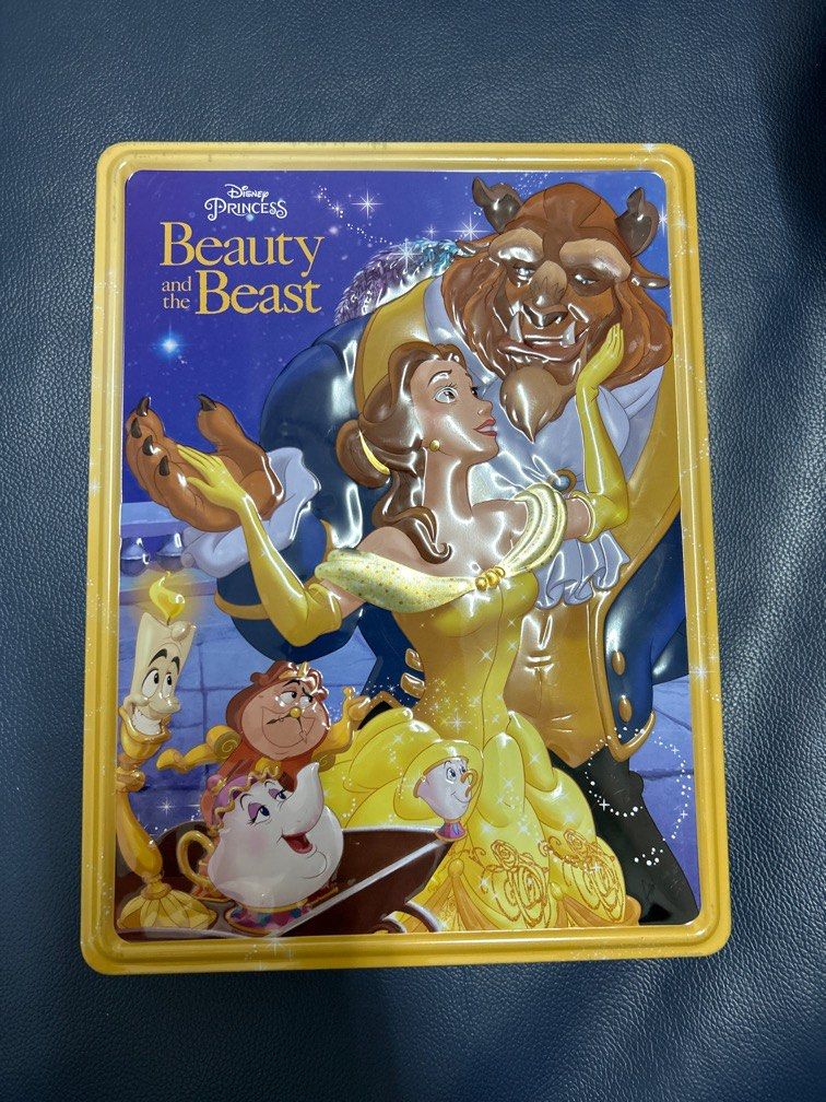 Disney Princess Beauty and The Beast Tin Box, Hobbies & Toys ...