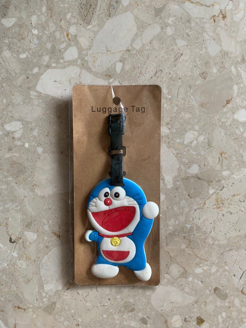Doraemon Luggage Tag, Hobbies & Toys, Travel, Travel Essentials ...