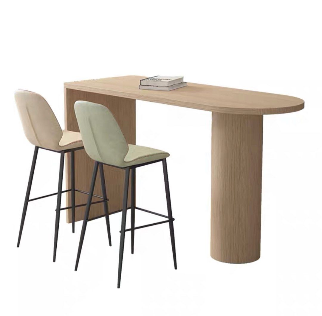 DRAC Modern Solid Wood Bar Table, Furniture & Home Living, Furniture ...