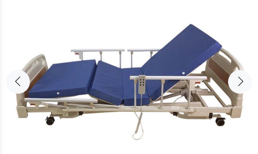 Electric Low Hospital Bed with 4 Side Rails, Furniture & Home Living ...