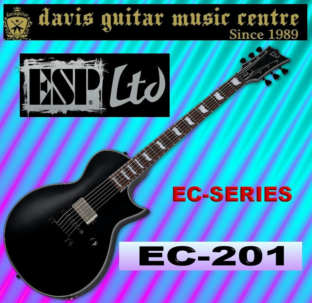ESP LTD EC-201 Satin Black Electric Guitar, Hobbies & Toys, Music ...