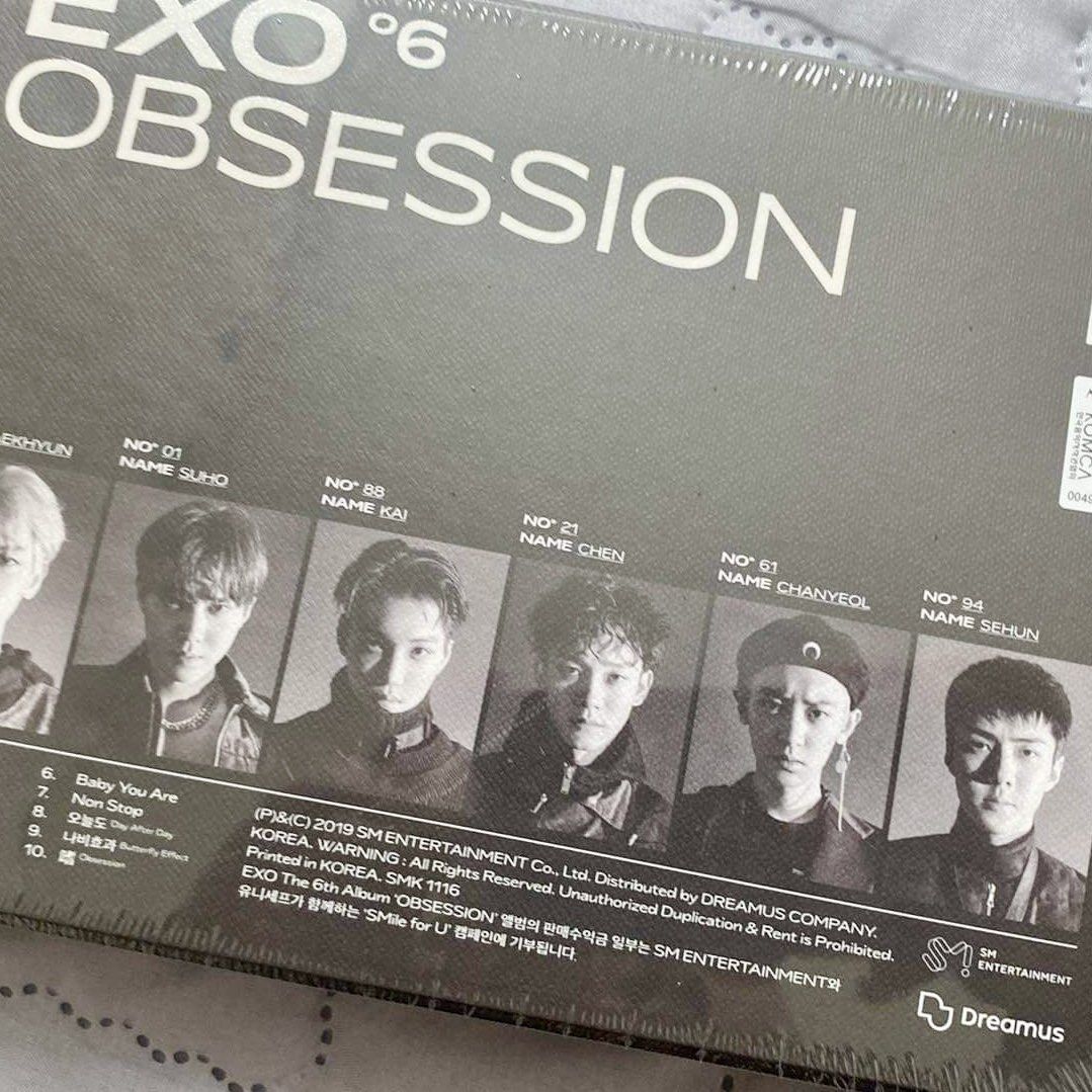 EXO Obsession Sealed Album, Hobbies & Toys, Music & Media, CDs & DVDs ...