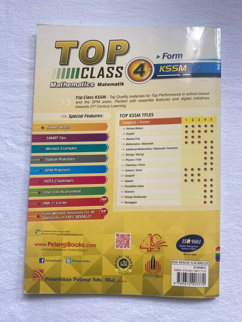 f4 kssm spm mathematics matematik, Hobbies & Toys, Books & Magazines ...
