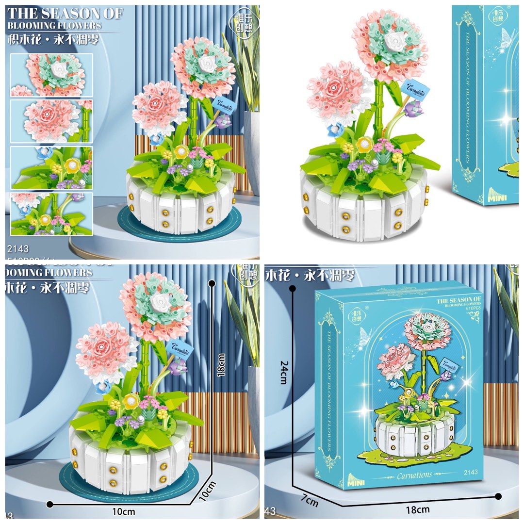 Flower Nano Block/ Building Block, Hobbies & Toys, Toys & Games on ...