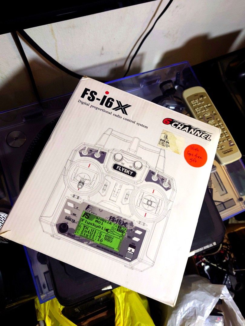 FlySky FS-i6X Remote Control RC Plane Drone 6 channel Digital ...