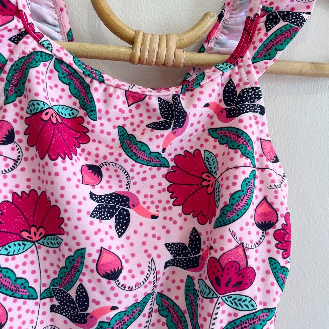 French brand floral toddler swimsuit, Babies & Kids, Babies & Kids ...