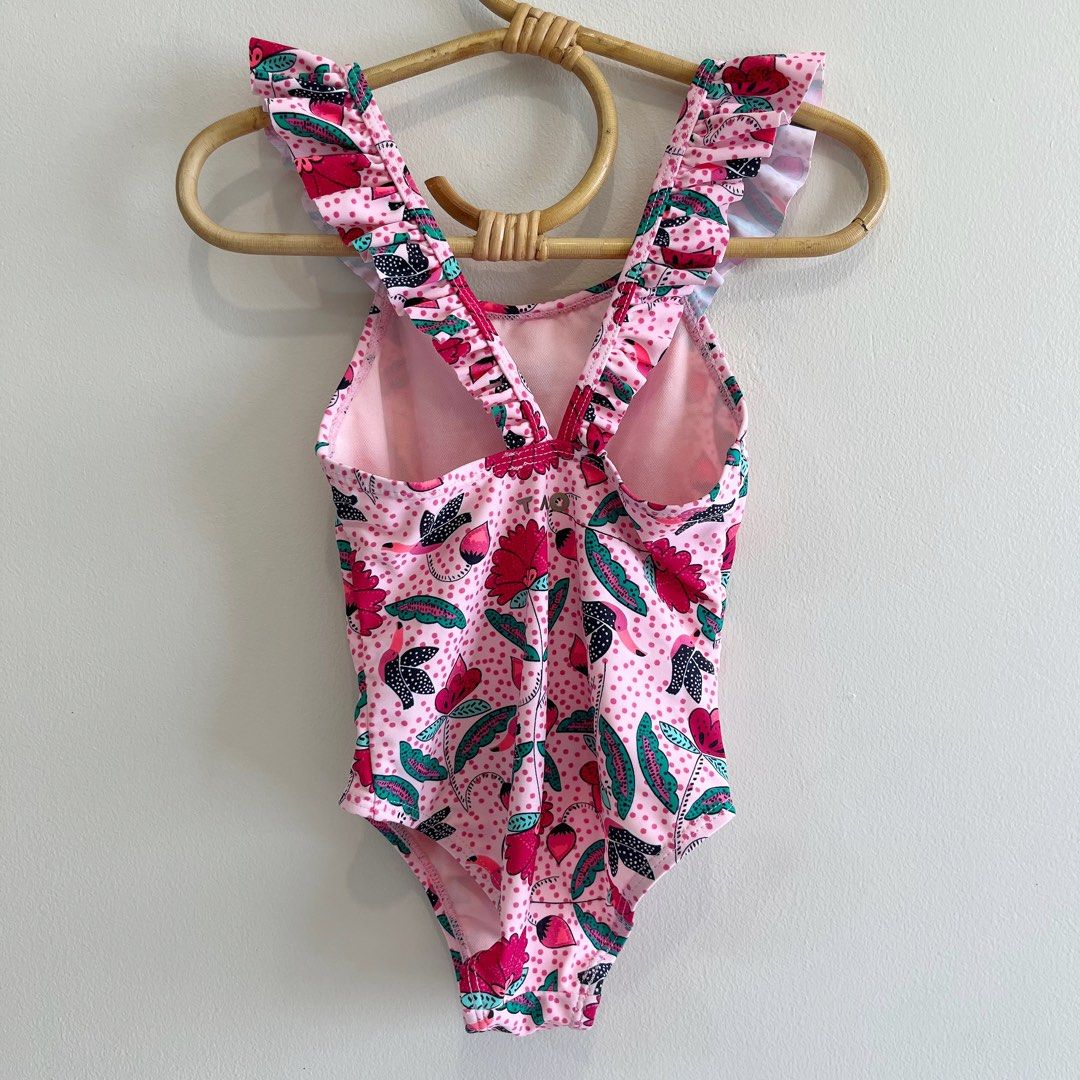 French brand floral toddler swimsuit, Babies & Kids, Babies & Kids ...