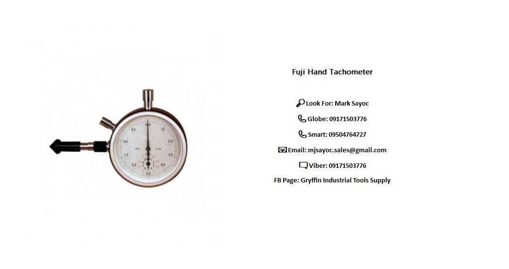 Fuji Hand Tachometer, Commercial & Industrial, Industrial Equipment on ...