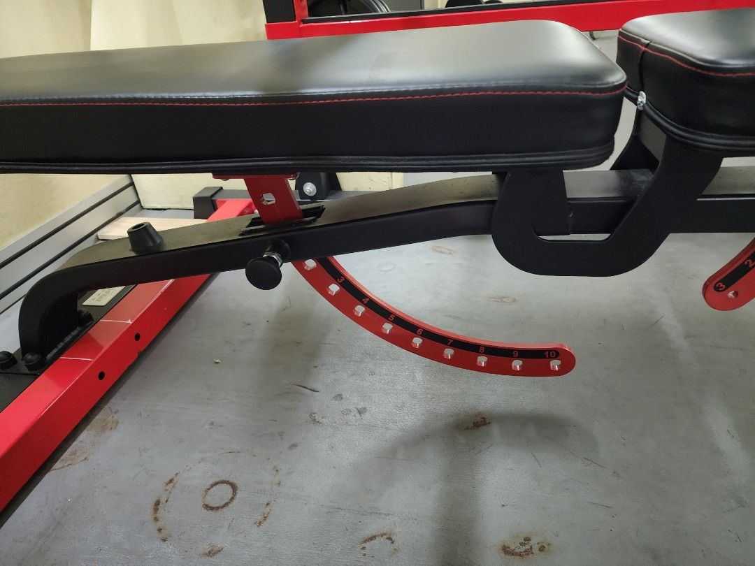 Full Rack set + Bench + Olympic barbells + 120kg Weight Plates, Sports ...