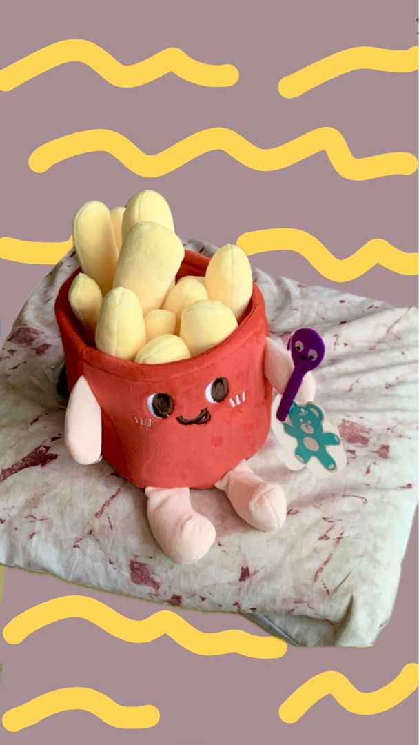 Funclaw Cute French Fries Soft Toy, Hobbies & Toys, Toys & Games on ...