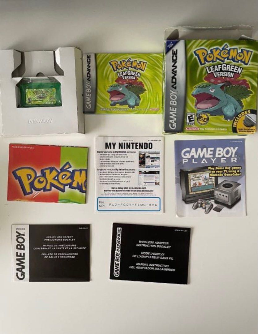 Gameboy Advanced SP AGS-101 with Pokemon Leaf Green, Video Gaming ...