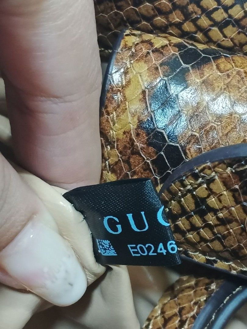 GG Bamboo Snake LEATHER, Women's Fashion, Bags & Wallets, Cross-body ...