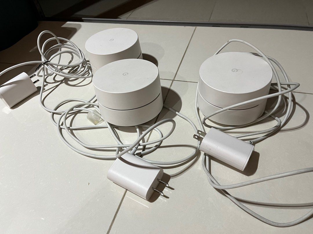 Google wifi mesh (set of 3) |Modem|Router|, Computers & Tech, Parts ...