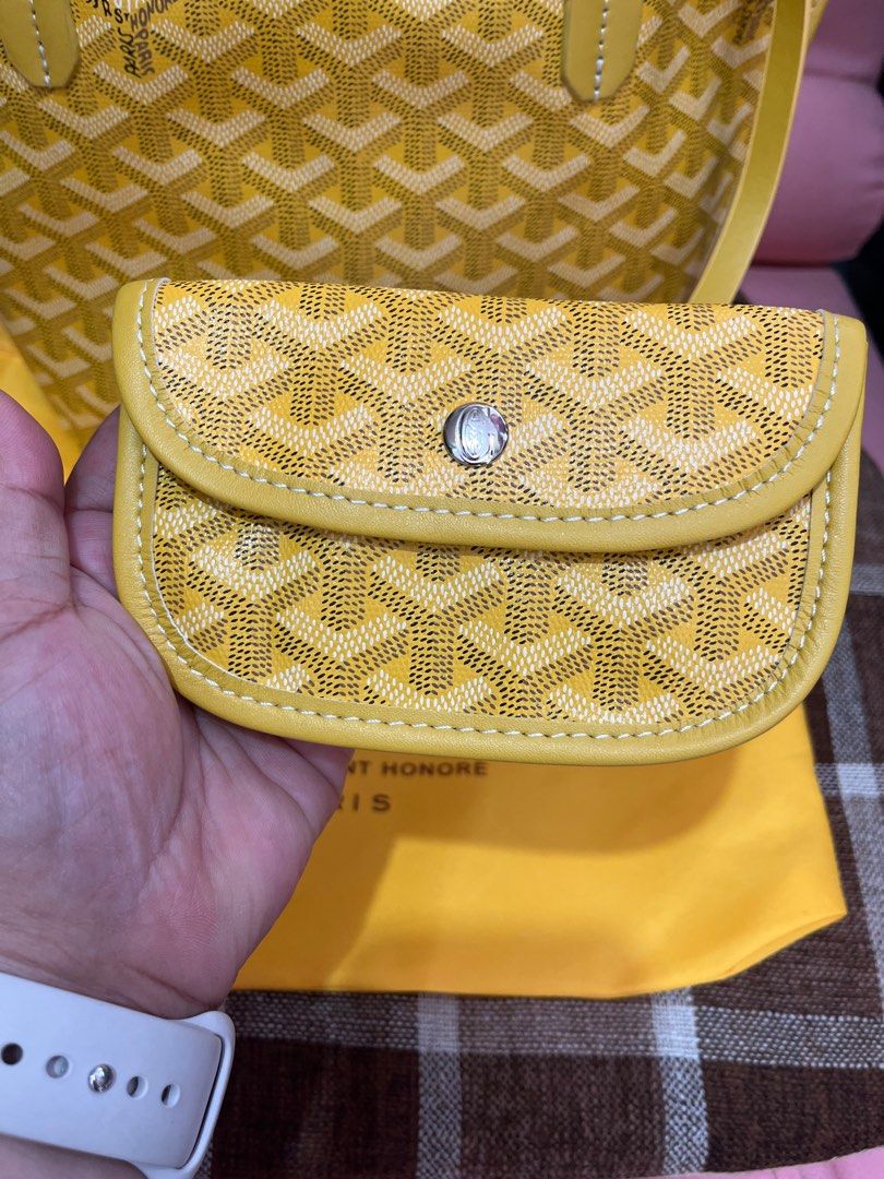 Goyard mini tote bag with pouch, Luxury, Bags & Wallets on Carousell