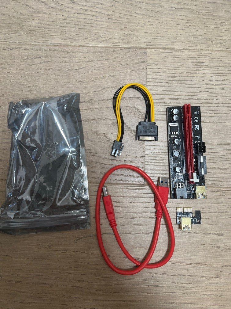 Gpu Riser Cards Pcie Gpu Riser 1x To 16x Adapter Computers And Tech