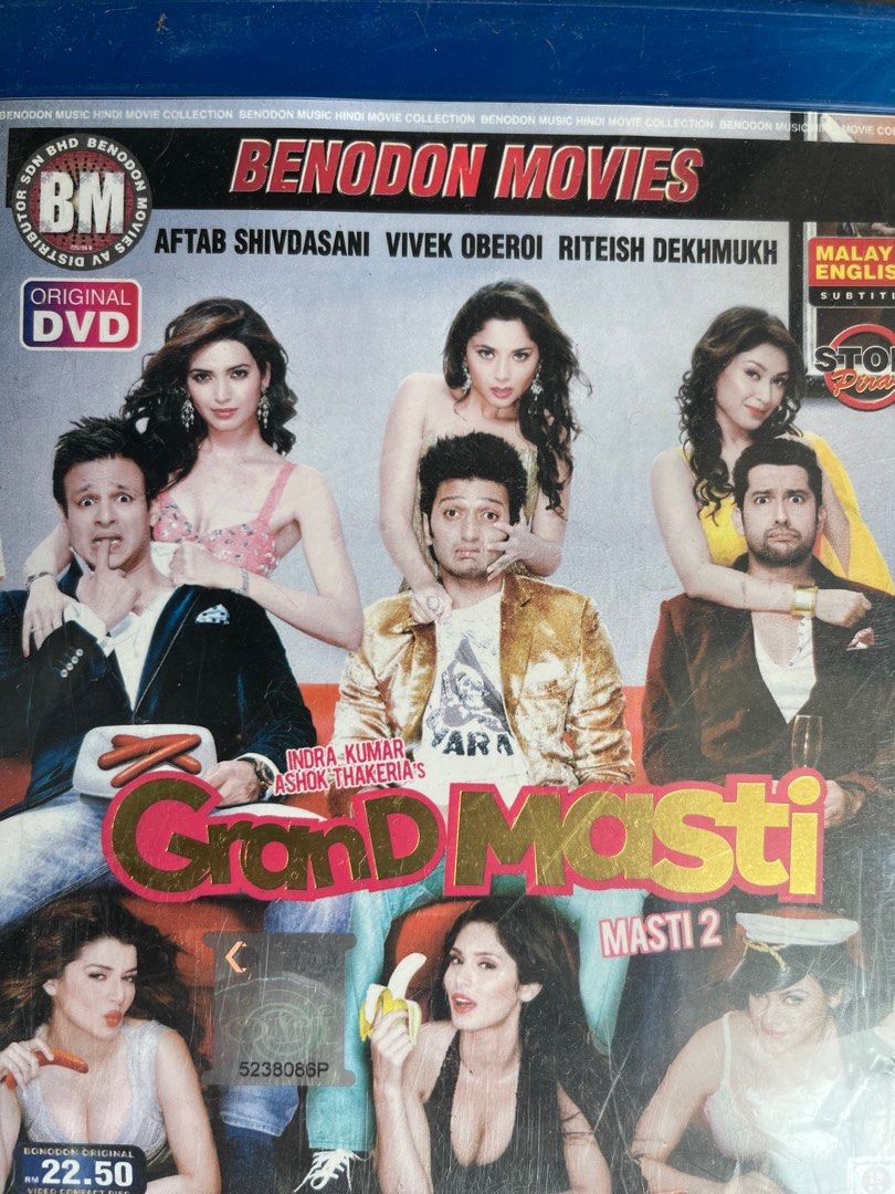 GRAND MASTI 2 Hindi DVD., Hobbies & Toys, Music & Media, CDs & DVDs on ...