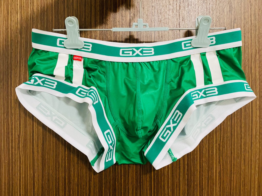 GX3 Sports Dry Double Line Boxer, Green, Men's Fashion, Bottoms, New ...