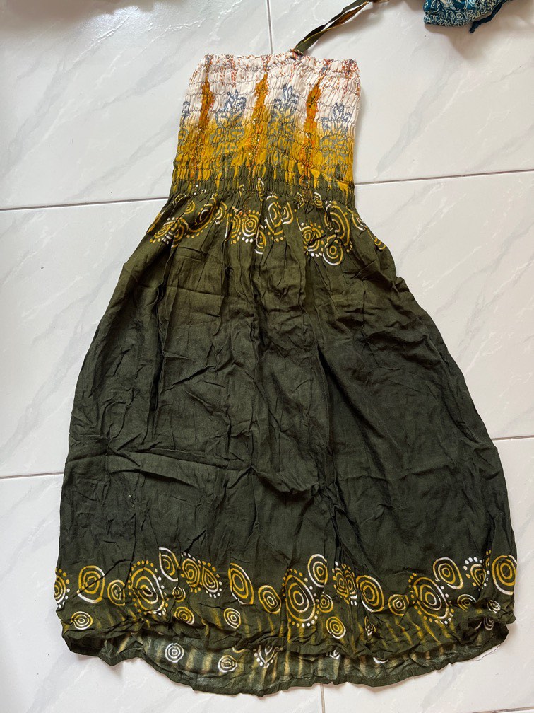 Halter beach dress, Women's Fashion, Dresses & Sets, Dresses on Carousell