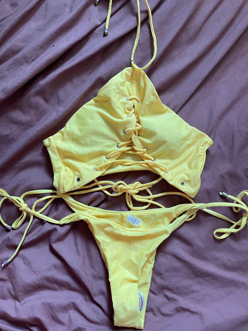Halter Two Piece Womens Fashion Swimwear Bikinis And Swimsuits On Carousell