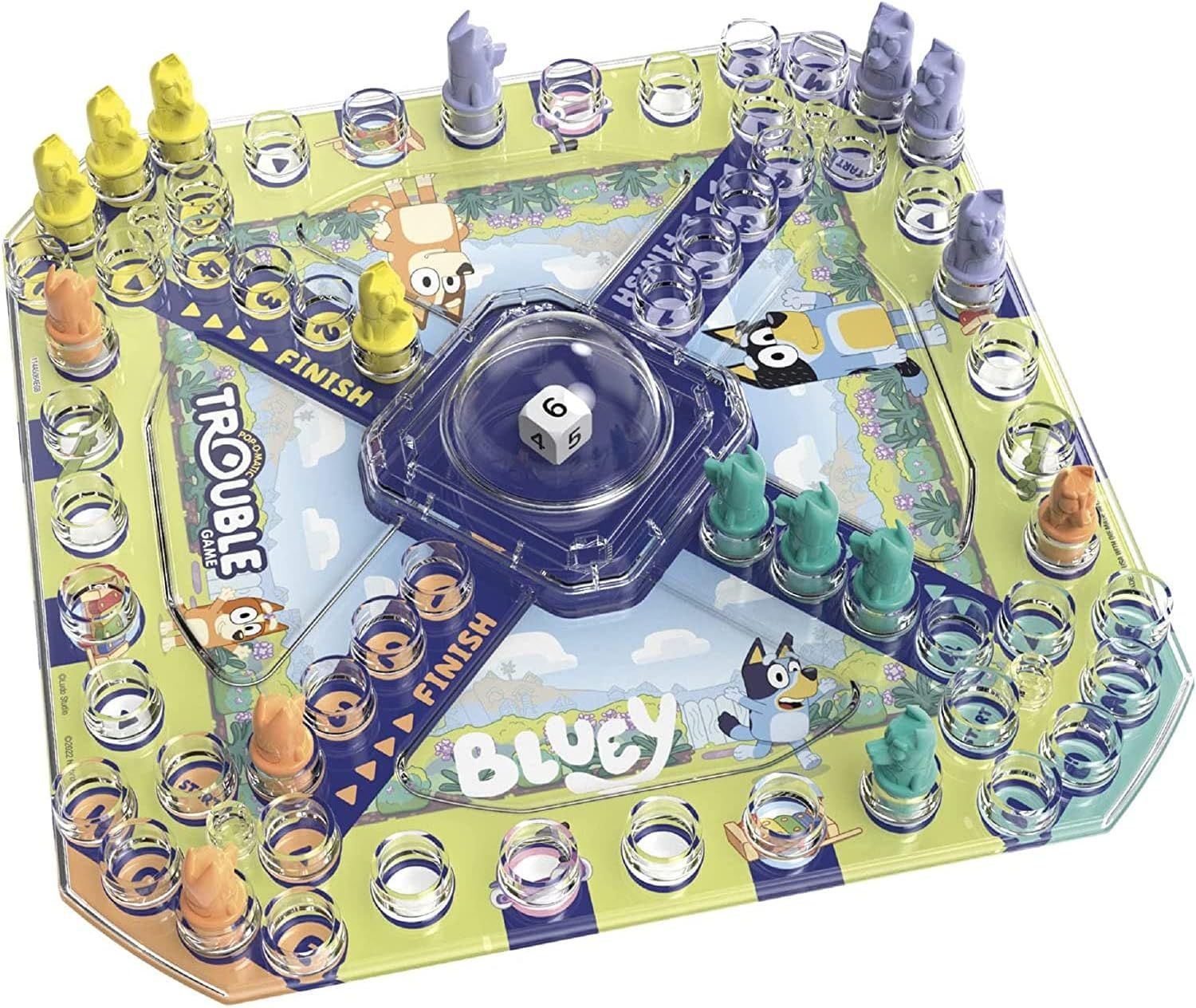Hasbro Gaming Trouble: Bluey Edition Board Game, Fun Game for Kids Ages ...