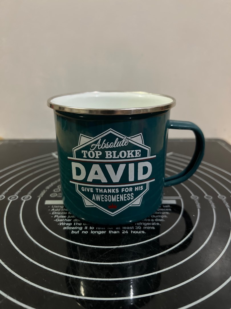 History & Heraldry Absolute Top Bloke David Tin Camping Mug, Furniture ...