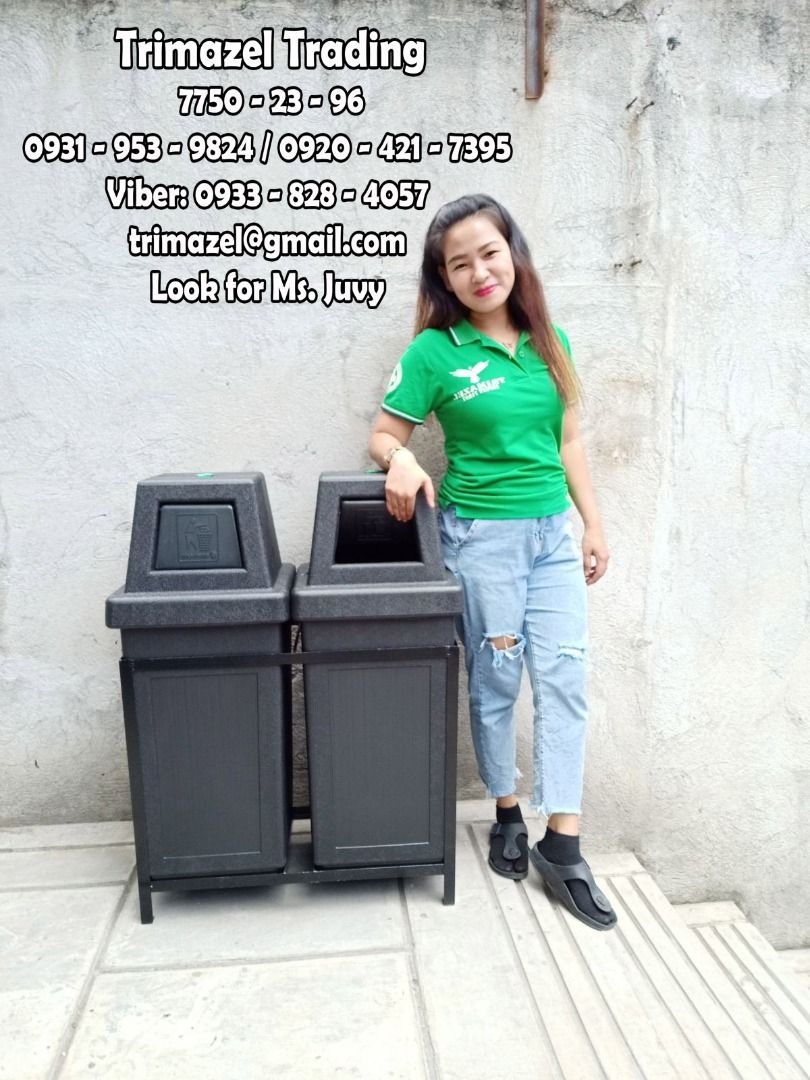 HOODED TRASH BIN, Furniture & Home Living, Cleaning & Homecare Supplies ...