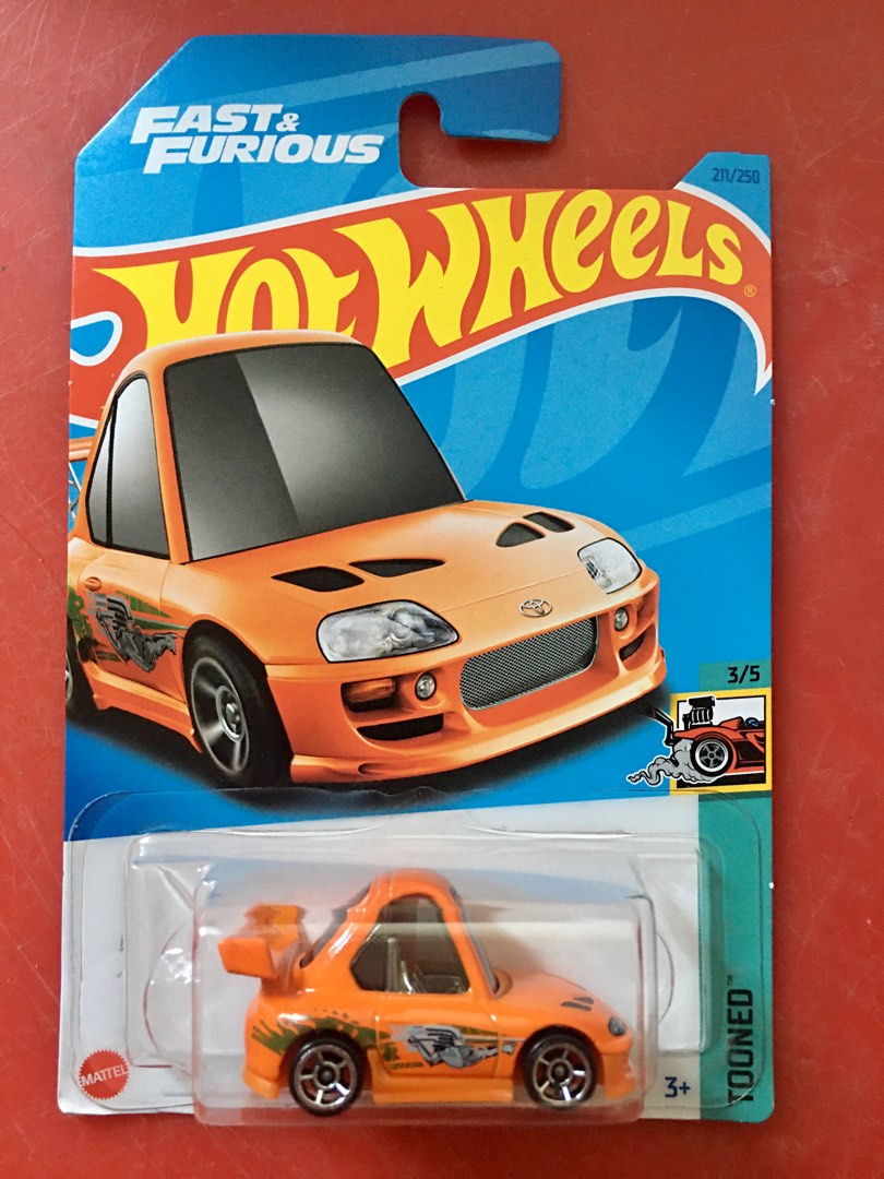 Hotwheels: Fast & Furious Tooned Supra, Hobbies & Toys, Toys & Games on ...