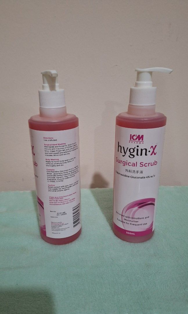Hygin-X Antisceptic Surgical Scrub 500ml, Beauty & Personal Care ...