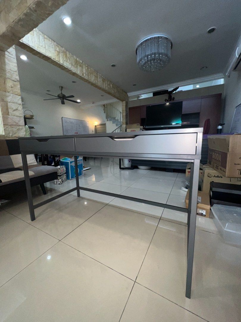 IKEA Alex Desk, Furniture & Home Living, Furniture, Tables & Sets on ...