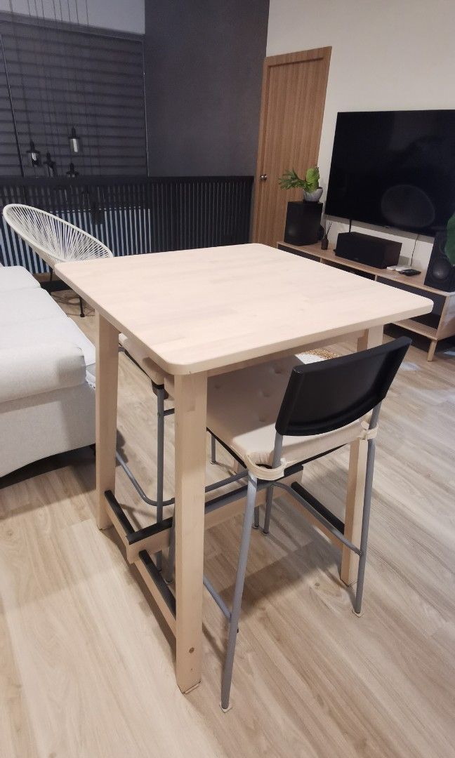 Ikea Norraker Bar Height Table, Furniture & Home Living, Furniture ...