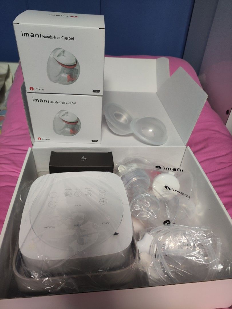 Imani i1 plus breast pump with 2 hands free breast pump cup, Babies ...