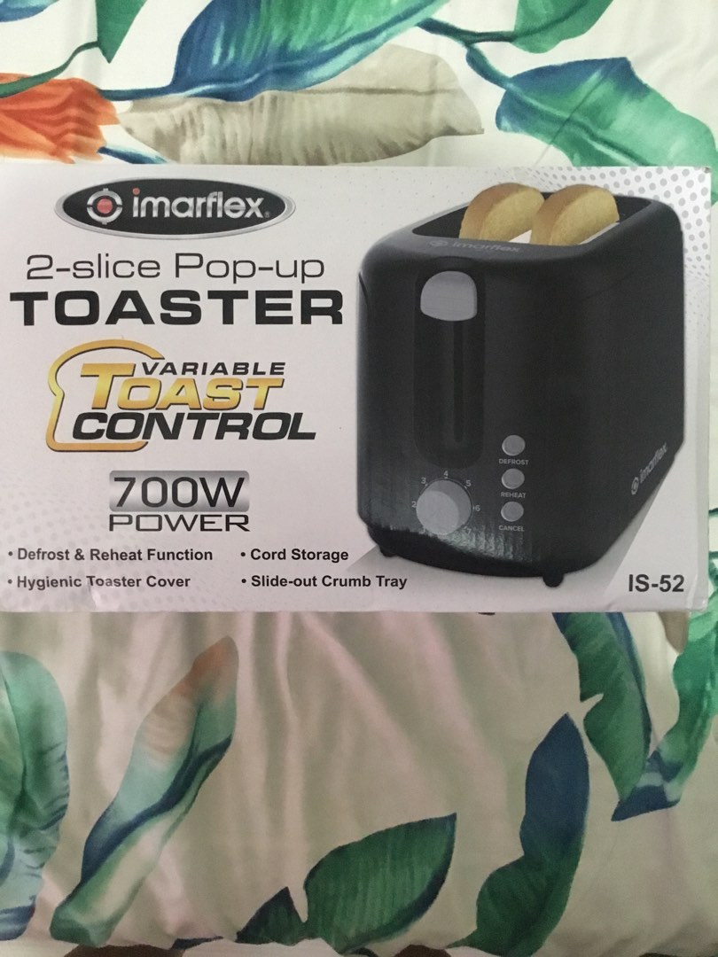 Imarflex 2-Slice Pop Up Toaster (Model IS 52), TV & Home Appliances ...