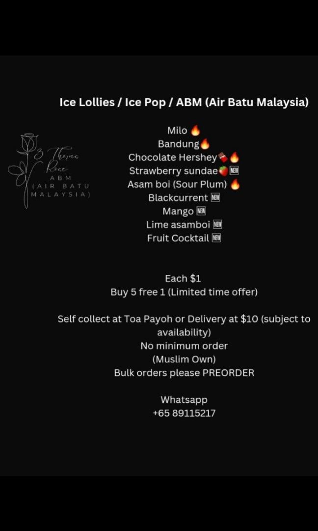 In stock abm / air batu Malaysia / ice popsicle / Ice lollies, Food ...