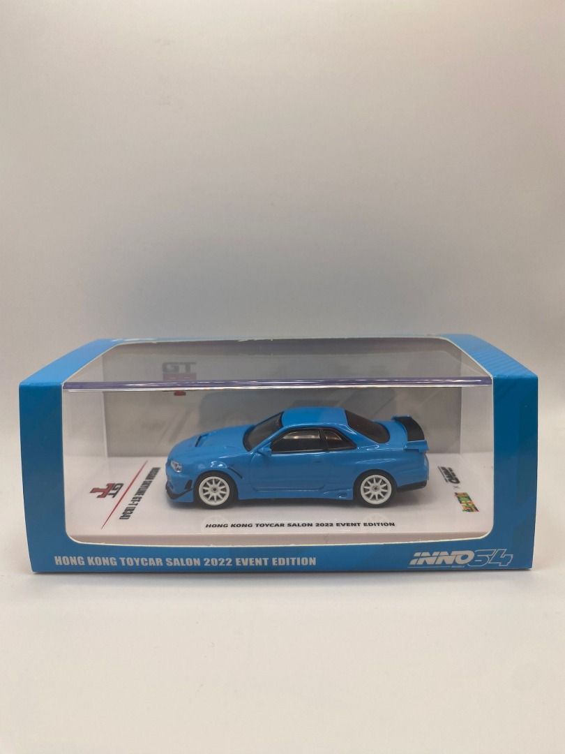 INNO64 Nissan Skyline R34 Baby Blue Hong Kong Toy Car Salon 2022 Event Edition, Hobbies & Toys ...