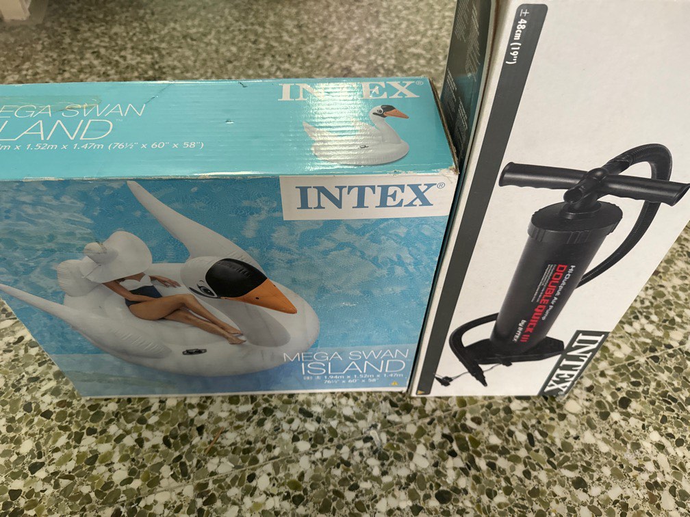 Intex Mega Swan Island with Air Pump, TV & Home Appliances, Other Home ...