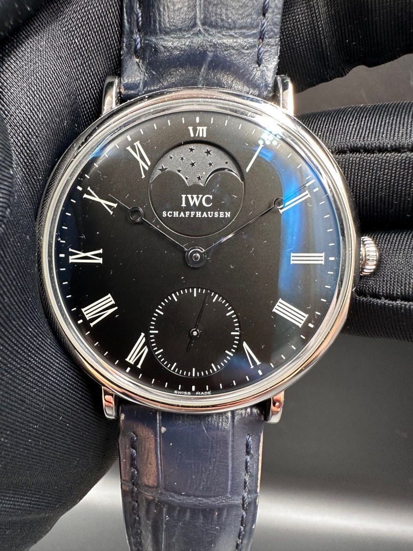 IWC Portofino Moonphase 46mm Hand Wound., Luxury, Watches on Carousell