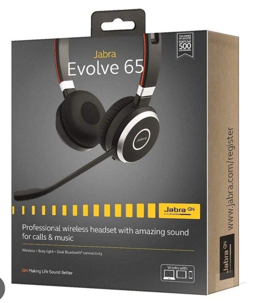 Jabra evolve 65 Headphone wireless (Brand new ) inside box, Audio ...