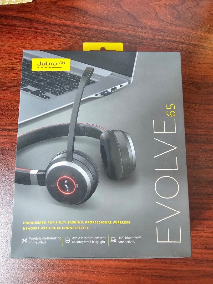 Jabra evolve 65 Headphone wireless (Brand new ) inside box, Audio ...