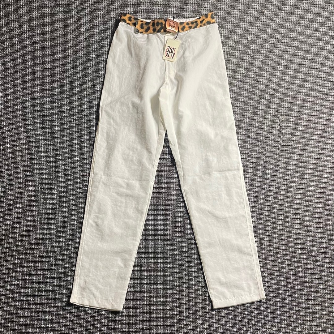 JEAN PAUL GAULTIER Leopard Nylon Pants, Luxury, Apparel on Carousell