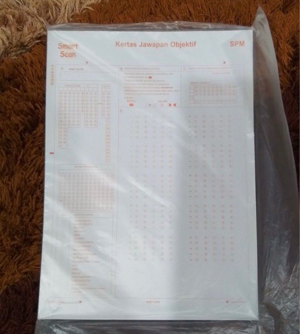 Kertas OMR, Hobbies & Toys, Stationery & Craft, Stationery & School Supplies on Carousell