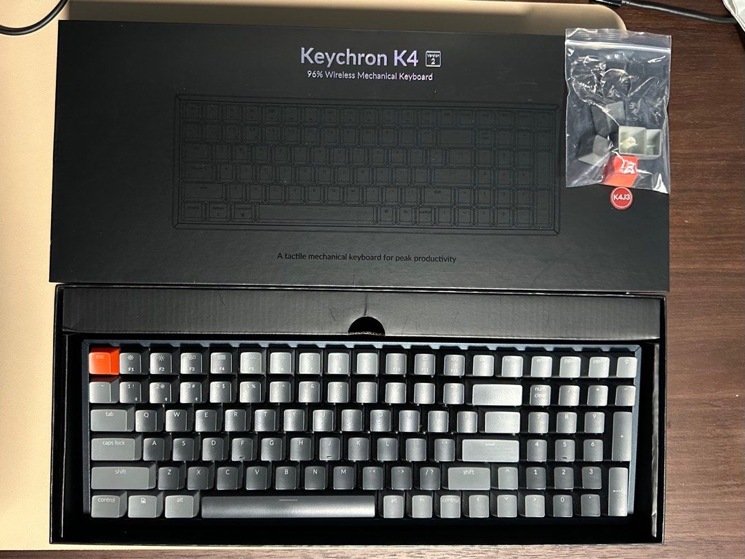 Keychron K4 v2 Brown Mechanical keyboard, Computers & Tech, Parts ...