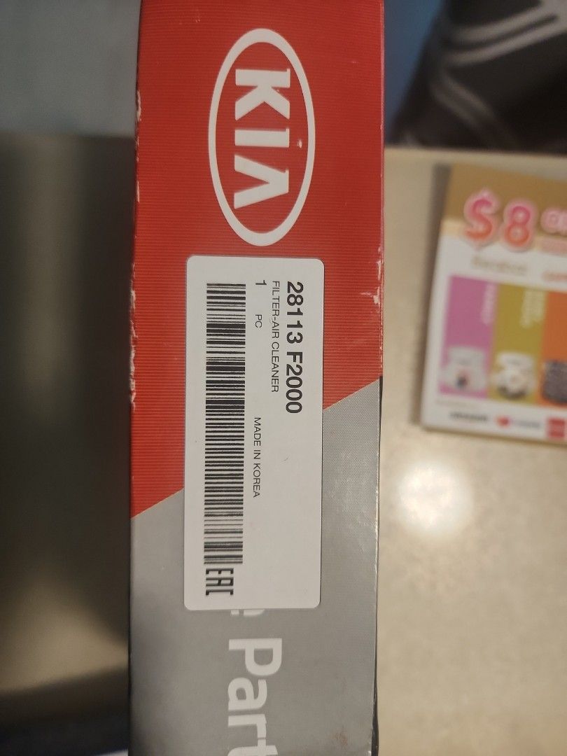 Kia air filter 28113 F2000, Car Accessories, Accessories on Carousell