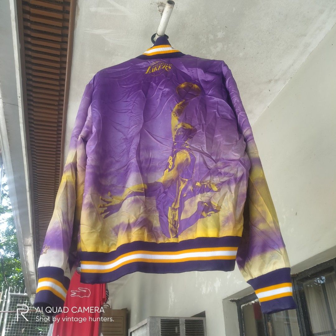 Kobe Bryant sky satin jacket, Men's Fashion, Coats, Jackets and ...