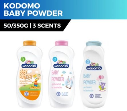 KODOMO Baby Powder Sensitive Skin For Newborns 50g 350g - Gentle Soft ...